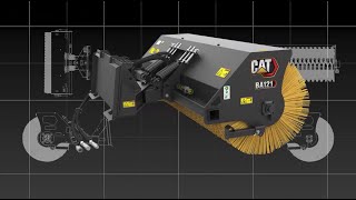 BA121 Hydraulic, Polypropylene Angle Brooms | Cat | Caterpillar