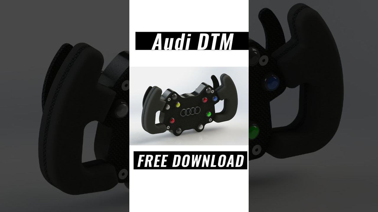 New DIY Sim Racing Steering Wheel CAD Plans #simracing #simracinggear #simracingwheel #simracingrigs