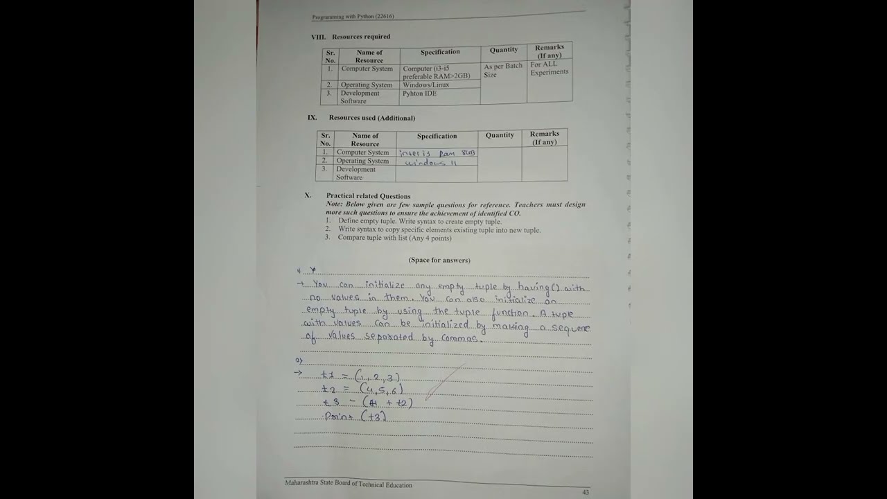 22616 PYTHON solved mannual.