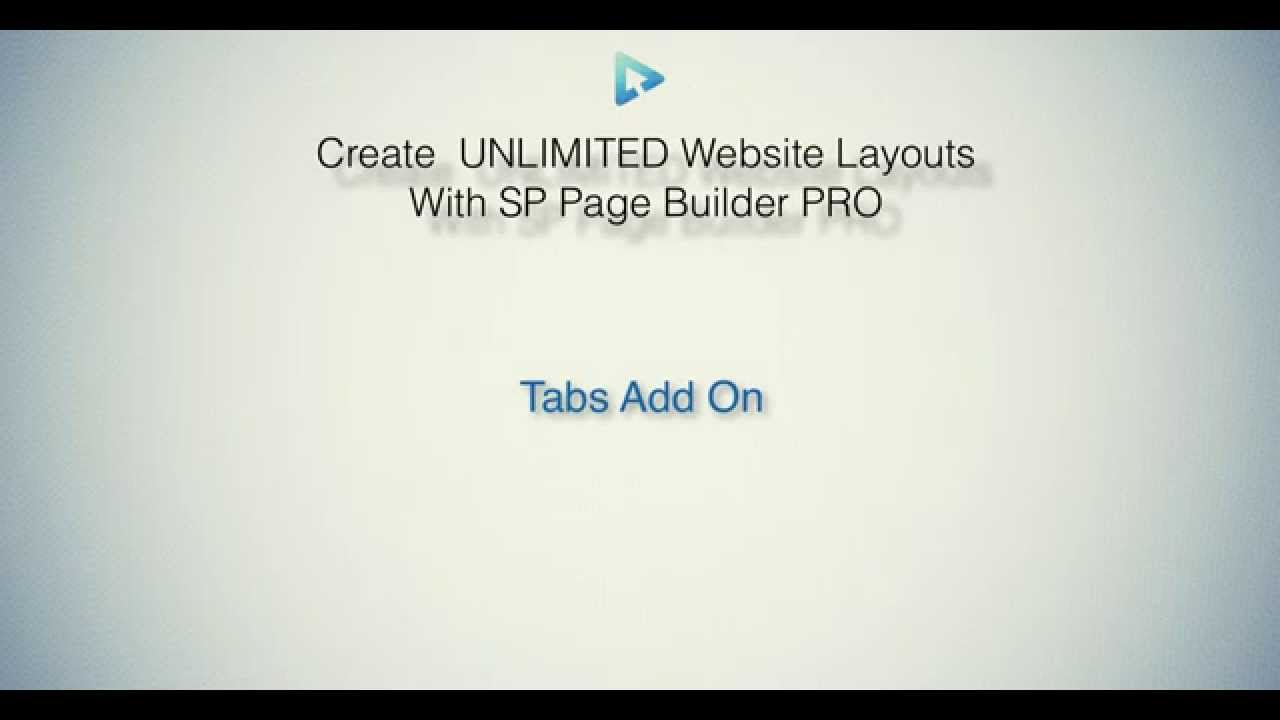 SP Pagebuilder Pro Tutorial - Tabs Add On
