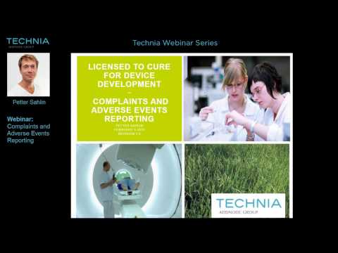 Complaints Management and Adverse Events Reporting