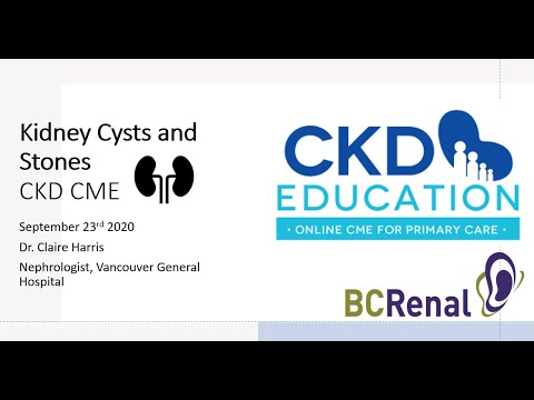 Kidney Stones and Cysts - CKD Education (Sept 2020)