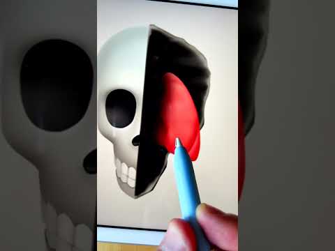 πβοΈ Skull Emoji #creative #emoji #procreate