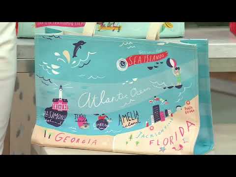 Spartina 449 "Greetings From" Market Tote on QVC