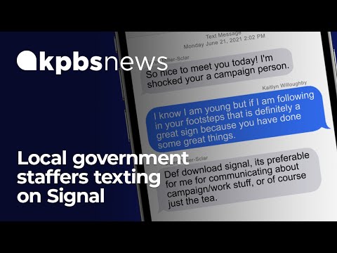 Advocates alarmed by use of private messaging app by San Diego public officials