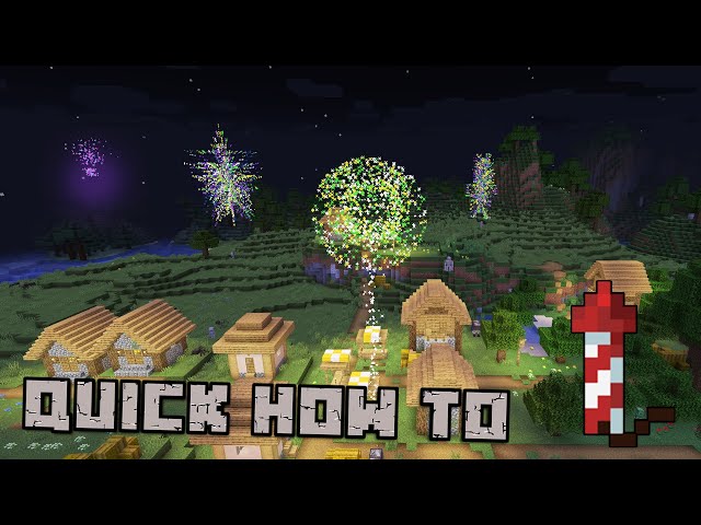 How to make a Firework Rocket in Minecraft
