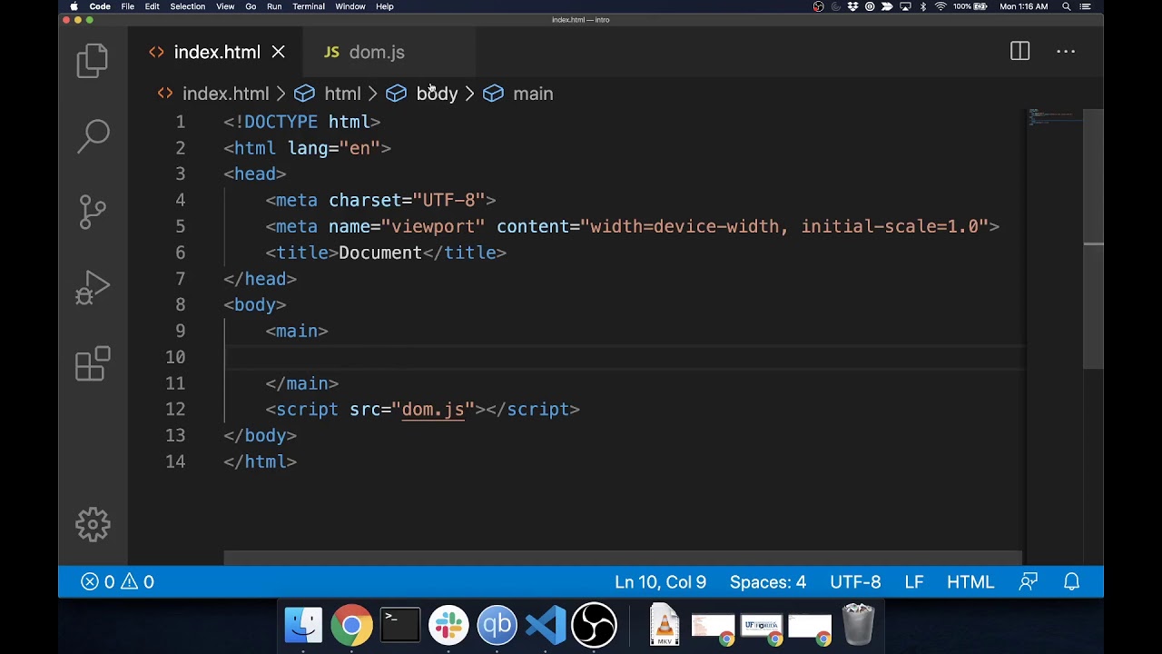 Creating and Appending Elements