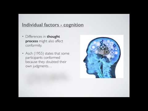 Explanations of Conformity - Individual Factors