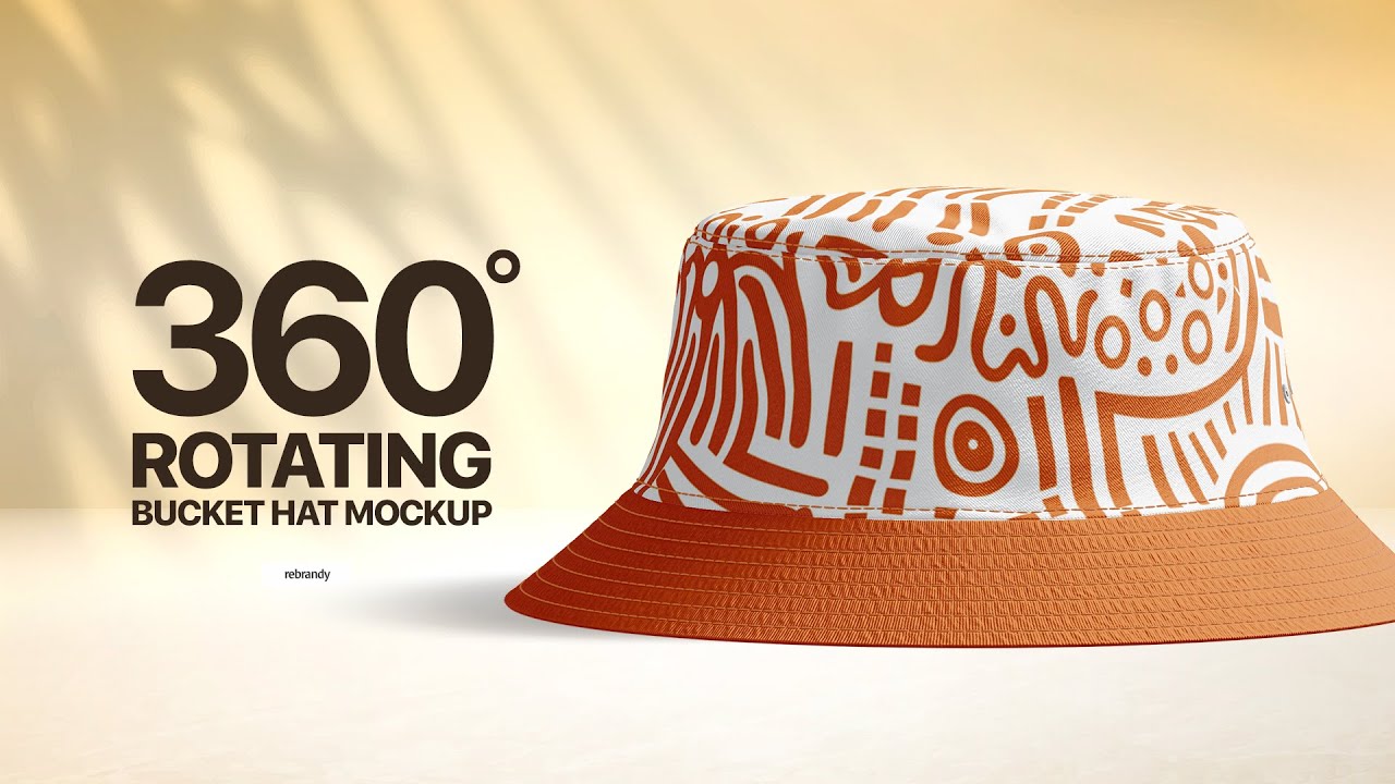 Bucket Hat Animated Mockup Presentation
