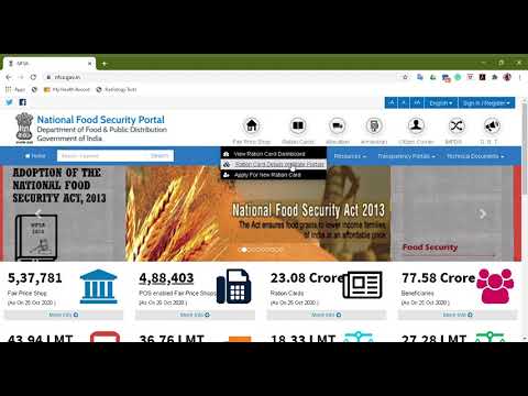 Now Get Your Ration Card Online Via nfsa.gov.in