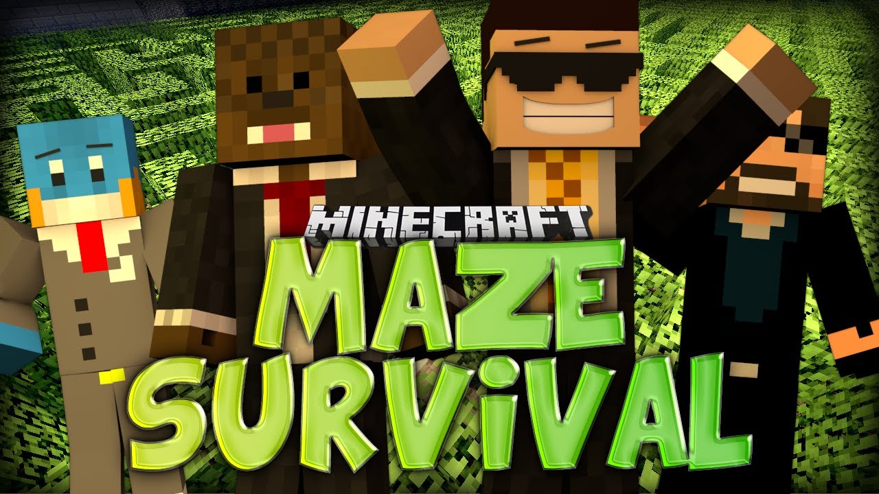 BRAND NEW Minecraft Maze Survival w/ Jerome, SSundee and THE MUDKIP!