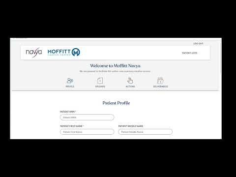 Moffit Case Management Portal Demo Video