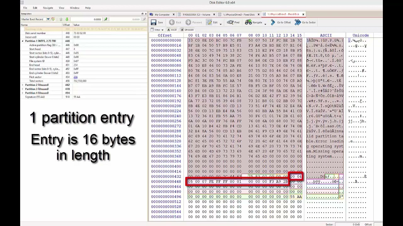 The Master Boot Record - Forensics Demonstration