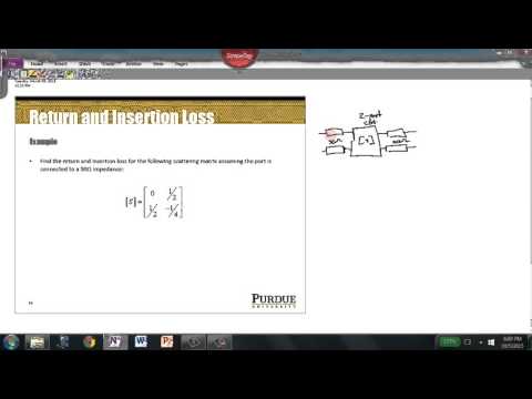 Topic 13 Part 3 Return Loss and Insertion Loss