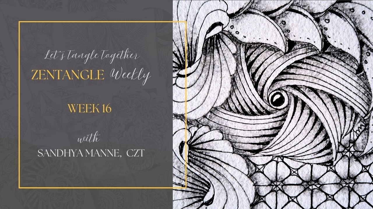 FOUNDABOUT Tangle Tutorial | Week 16 - Zentangle Weekly 2026