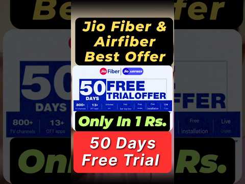 Jio Airfiber For 50 Days In Just 1 Rs. #telecom #jio #jioairfiber #jiofiber #shortsfeed #shorts