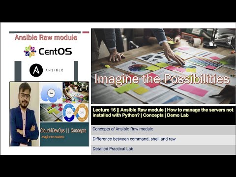 Ansible Raw module | How to manage the servers not installed with Python? | Concepts | Demo Lab