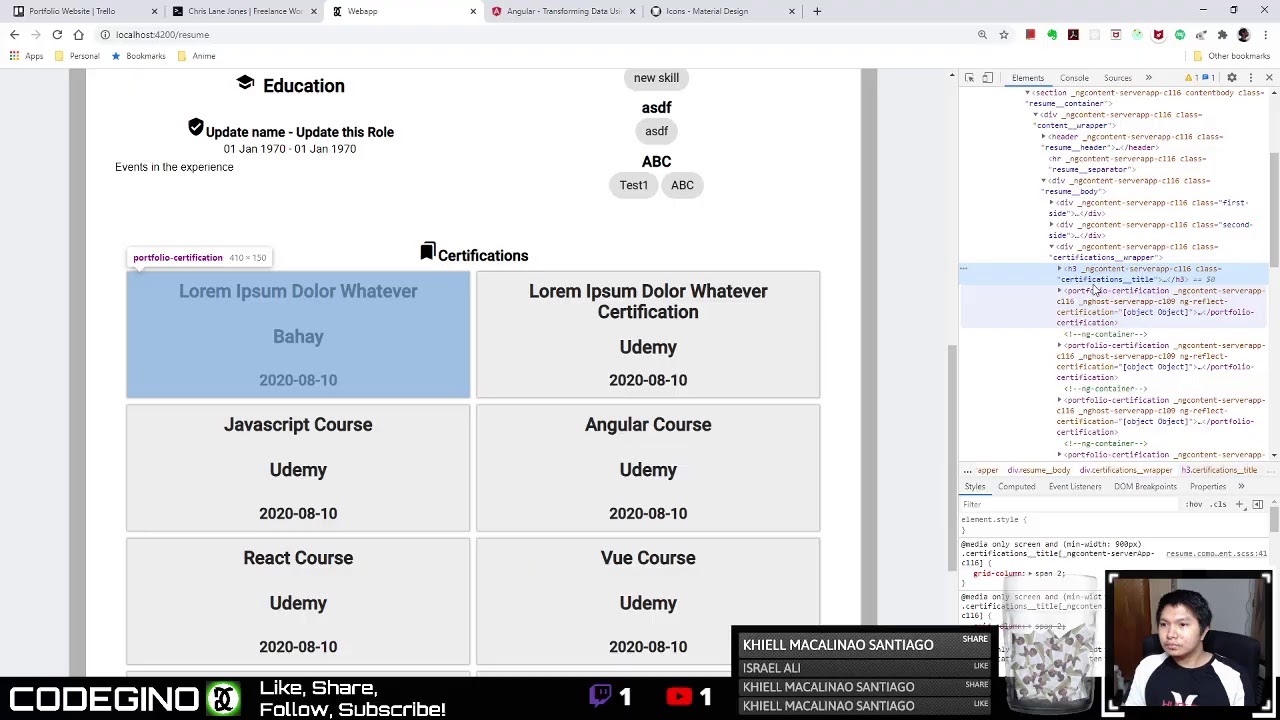 #100DaysOfCode #Day61 #liveCoding Like and share to support!