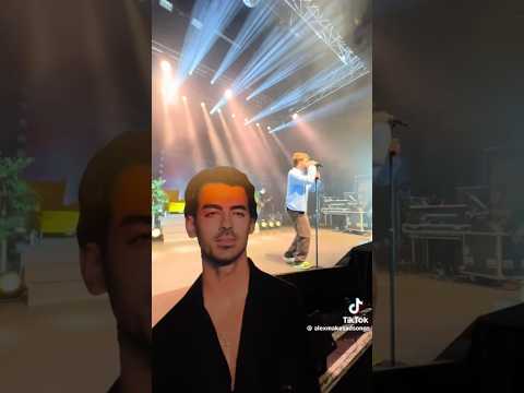 We’re obsessed with this! #cutouts #joejonas #alexwarren #concerts #viral