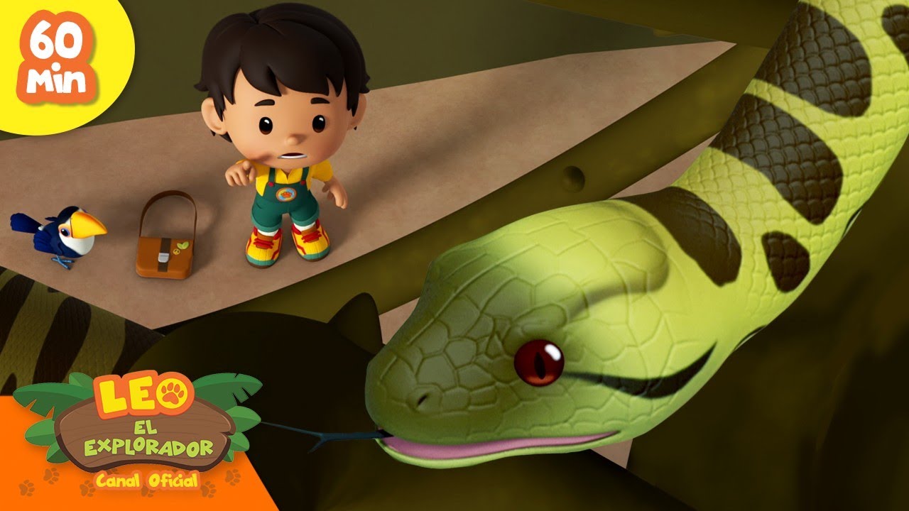 ¡SERPIENTES DESLIZANTES! 🐍 ¡Serpientes, Camaleones y más! ✨ | Leo, El Explorador | Animación