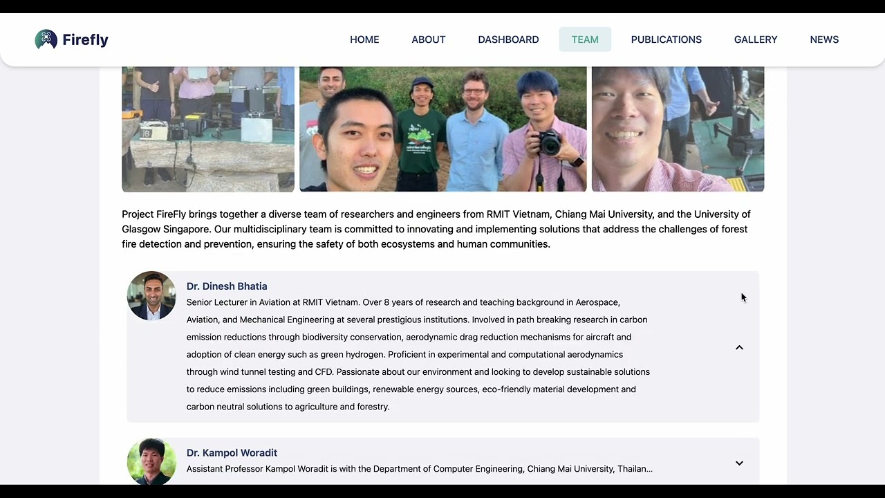 Firefly landing page