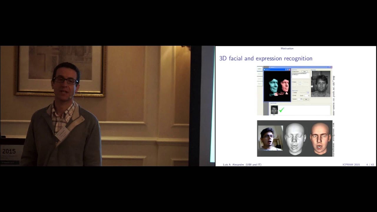 “3D Computer Vision - From Points to Concepts” Dr. Luis Alexandre (ICPRAM 2015)