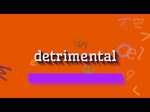 How to say "detrimental"! (High Quality Voices)