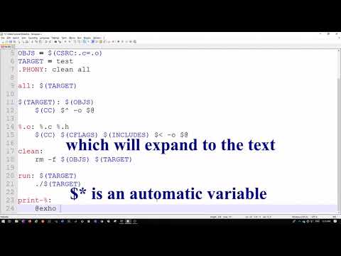 Simple Makefile (C/C++) Tutorial for beginners.