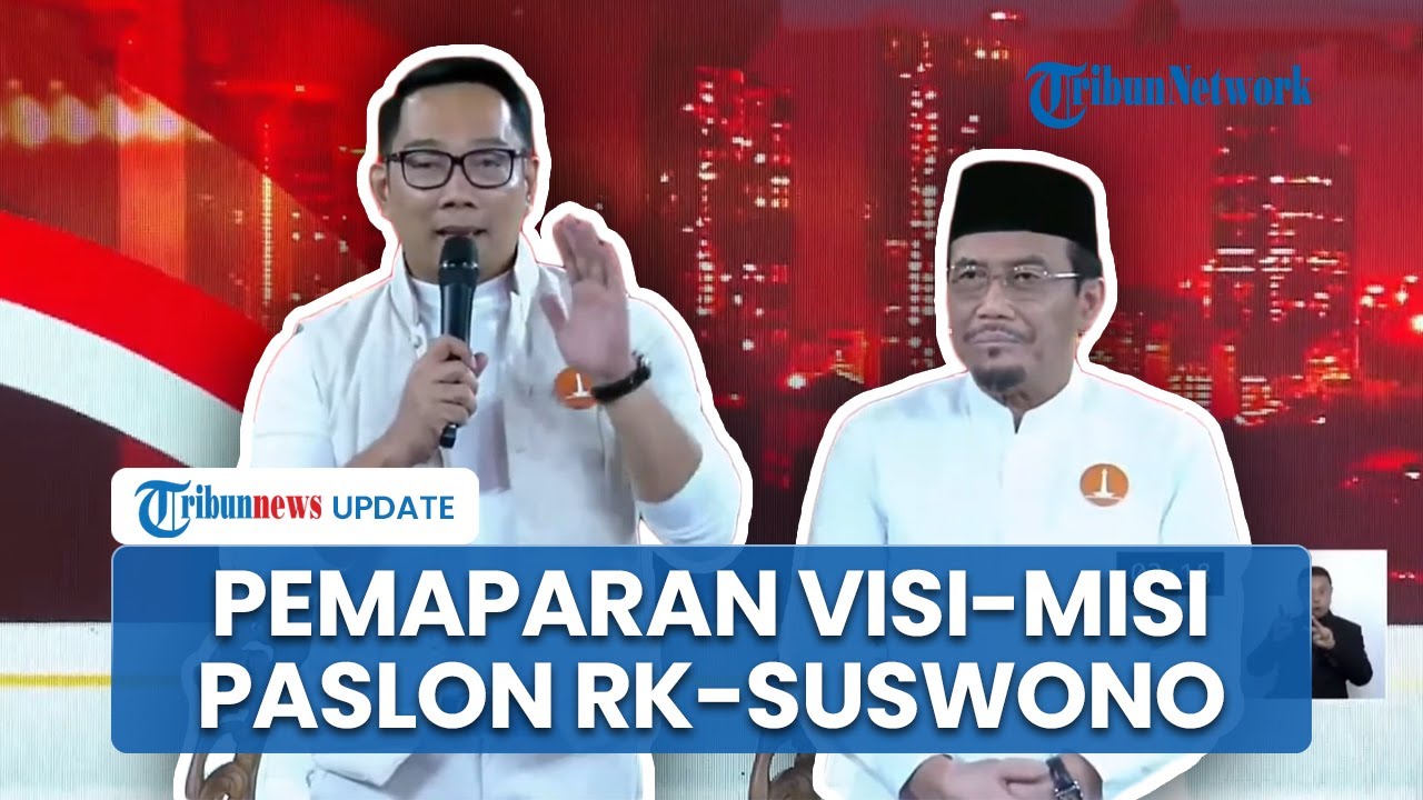 [FULL] Visi & Misi RK-Suswono di Debat Perdana Pilkada Jakarta 2024: Jamin Masa Depan Gen Z ...