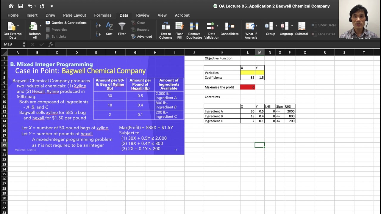 Lecture 05 05 Mixed Integer Programming Excel Solver
