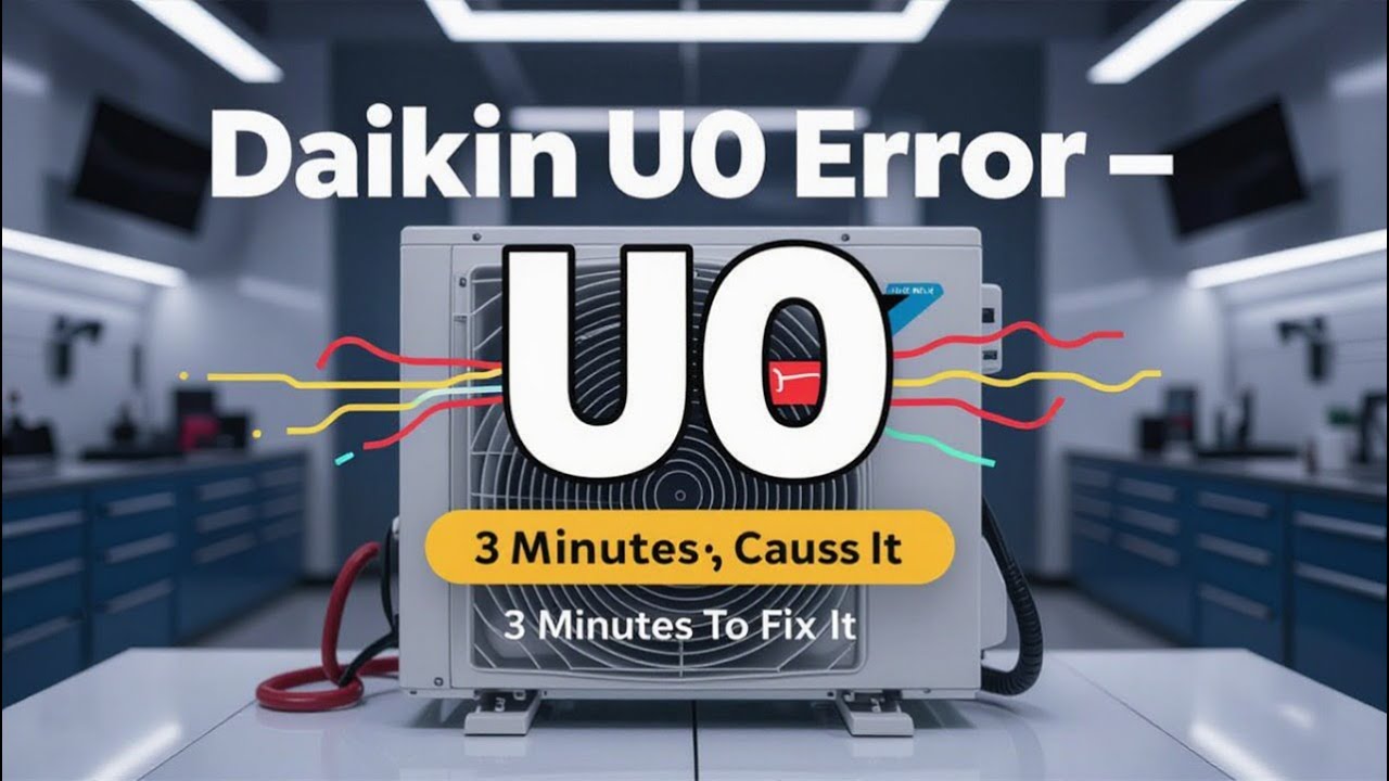 How to Fix Daikin Error U0 | Complete Troubleshooting Guide (Step-by-Step) || Error Codes Daikin