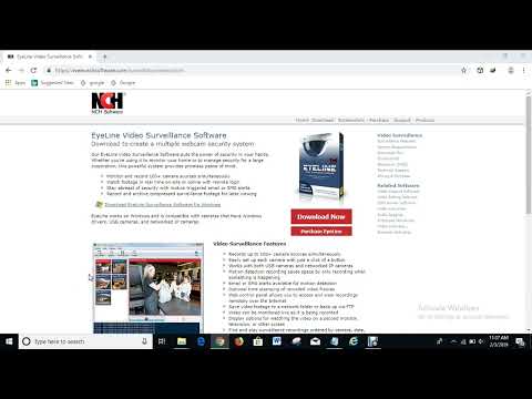 NCH EyeLine (video surveillance) software : Licensed and Registered FREE (HD)
