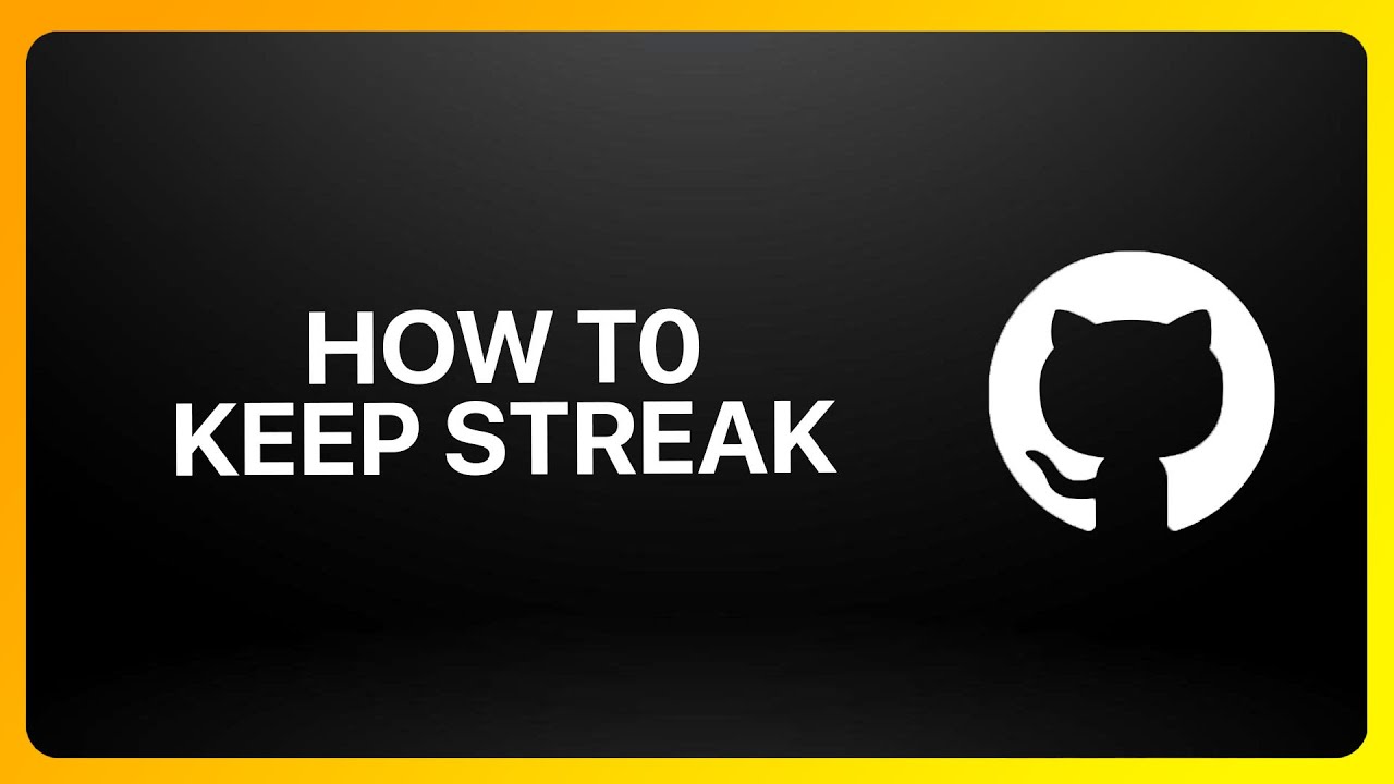 How To Keep GitHub Streak Tutorial
