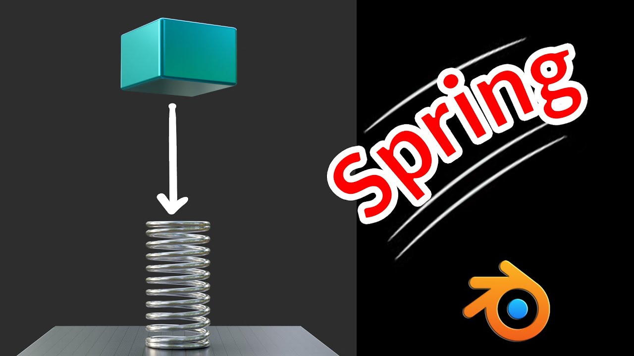 Rigid Body Spring Constraint Explained | Blender Tutorial