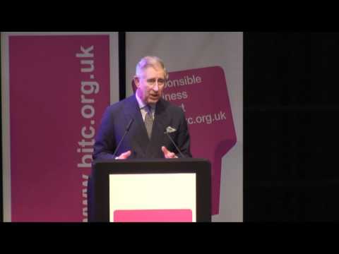 His Royal Highness The Prince of Wales Gives a Speech BITC Business ...