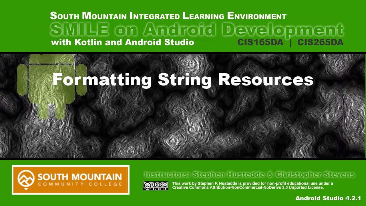 Android 03P - Formatting String Resources