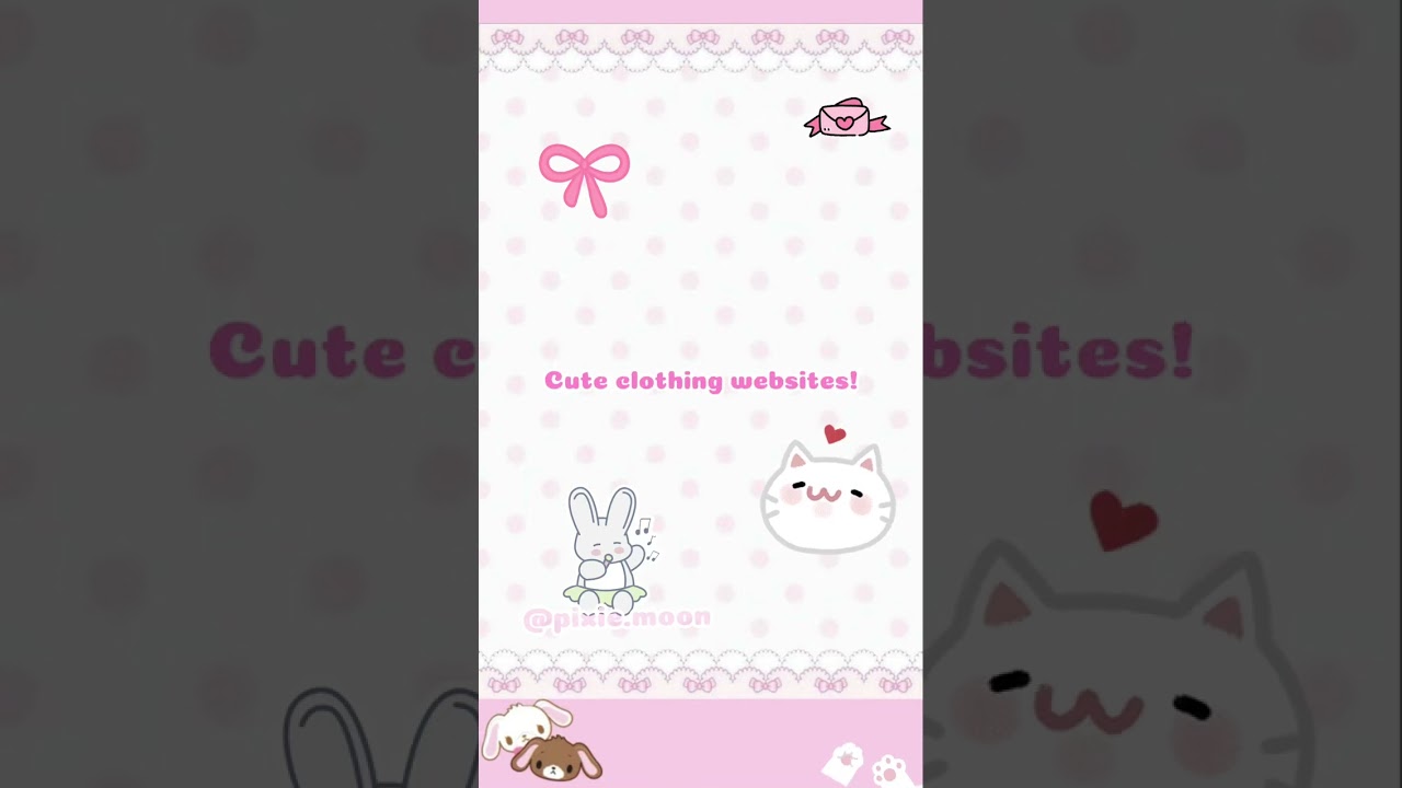 ~🦴clothing webs(cute):3~🎀 #aesthetic #cutecore #cute #shorts #cutethemes #clothing #website #viral 🍥