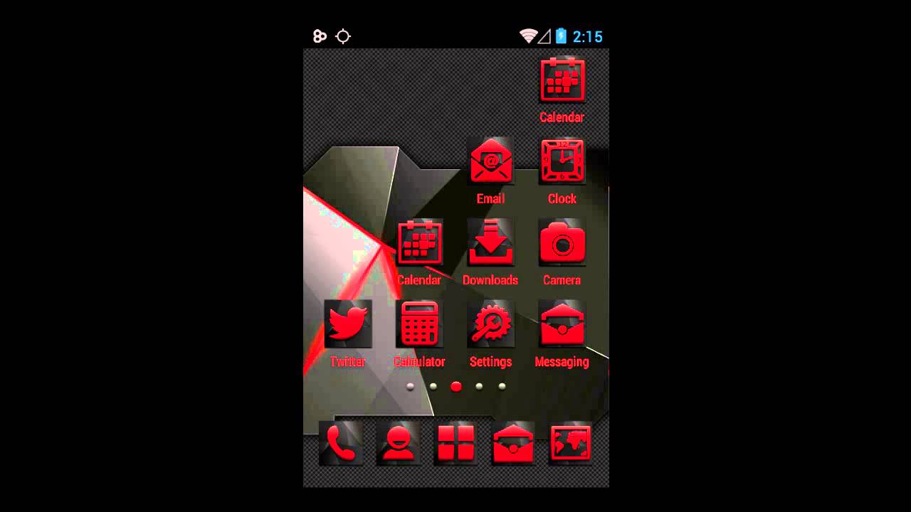 Abstract Theme With Custom Design For Android Device