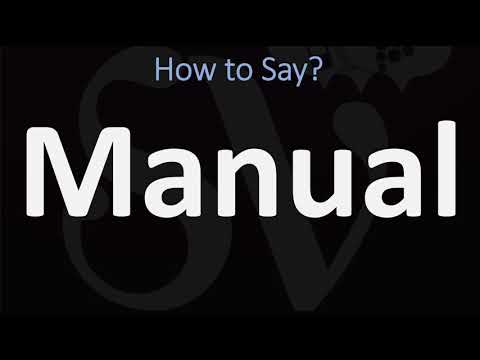 How to Pronounce Manual? (CORRECTLY)
