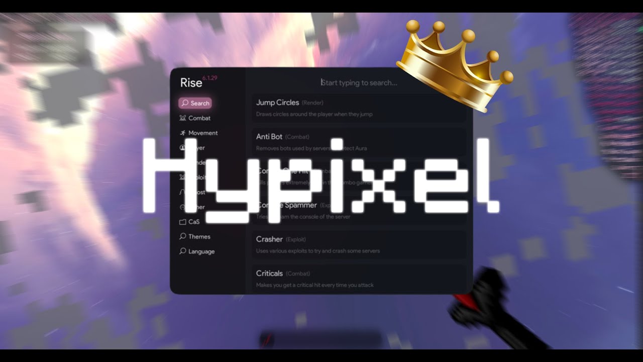 BEST CLIENT FOR HYPIXEL! W/RISE