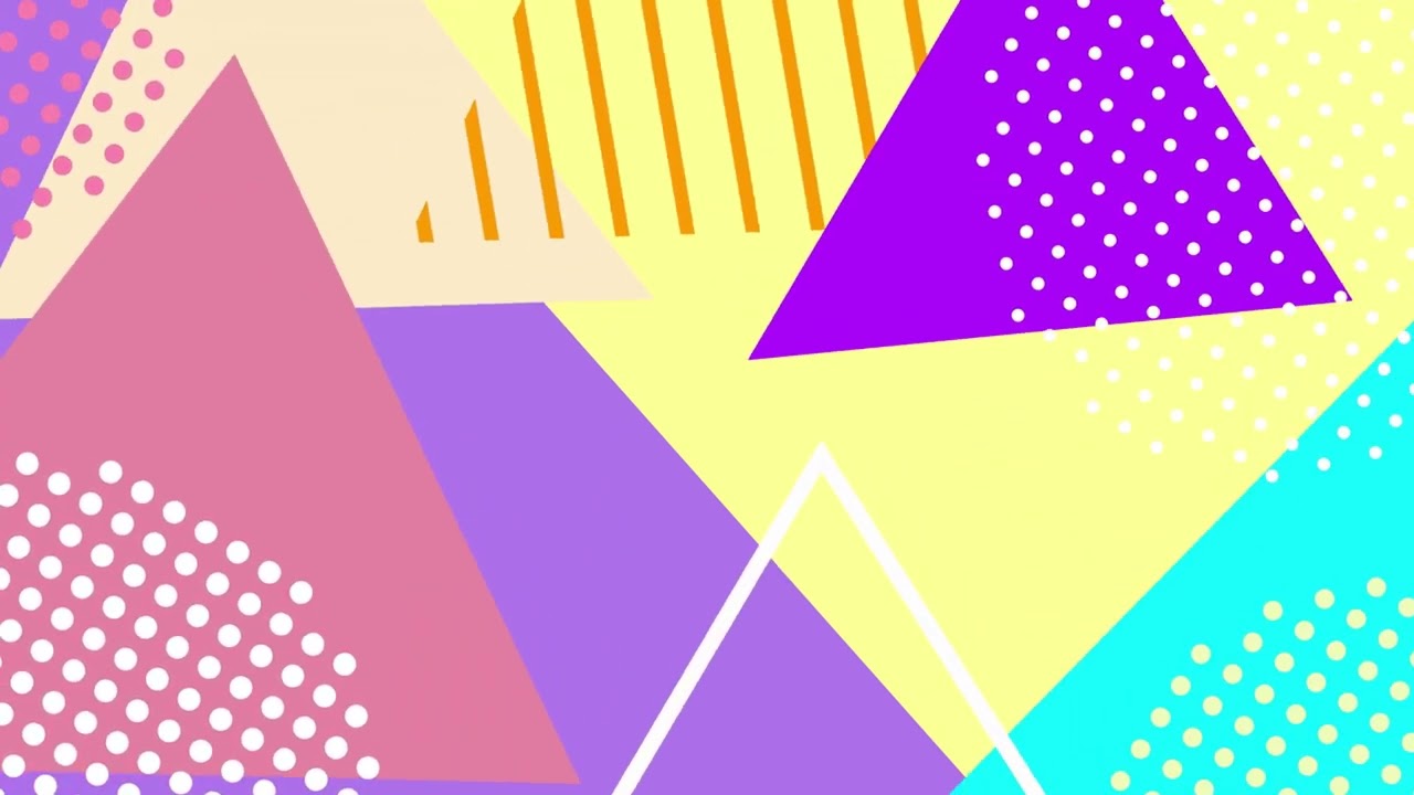 Retro Geometric Patterns  -   Retro 80s Motion Graphics   -   Background Video