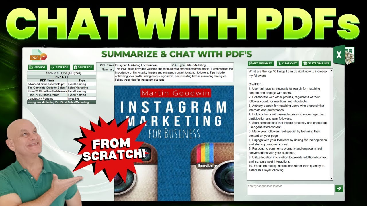 FREE PDF Template! Summarize Documents in Minutes with Excel