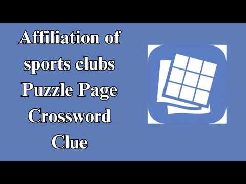 Affiliation of sports clubs Puzzle Page Crossword Clue