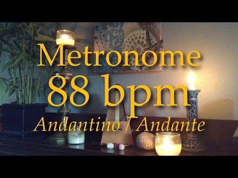 88bpm - Metronome - Tempo - Andantino - Andante - Click Track