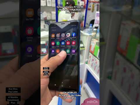 Samsung Galaxy A7 (2018) 4gb Ram / 64gb Rom Dual Sim Used Mobile In Dubai Orignal Phone