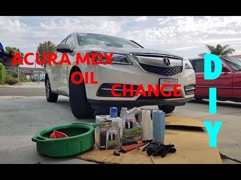 ACURA mdx oil change DIY