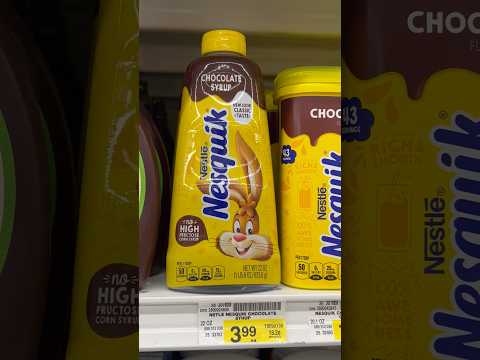 Where to find Nestle Nesquick Chocolate Syrup in safeway