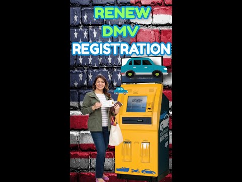 DMV Registeration Renew in 2 minutes on KIOSK | Shorts