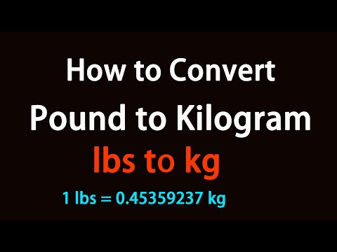 How to Convert Pound to Kilogram?