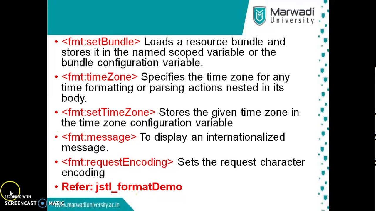20 JSP JSTL Formatting